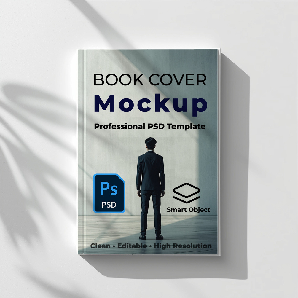 Book Cover Mockup – Professional PSD Template (Smart Object)