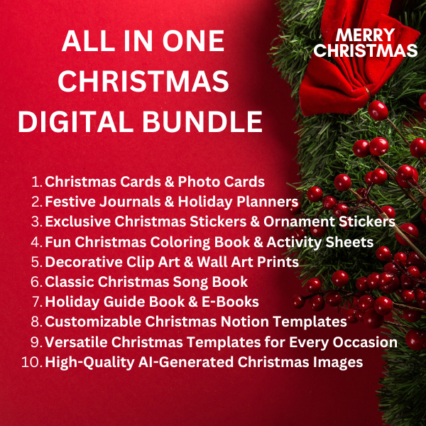 ALL IN ONE CHRISTMAS DIGITAL PRODUCTS BUNDLE