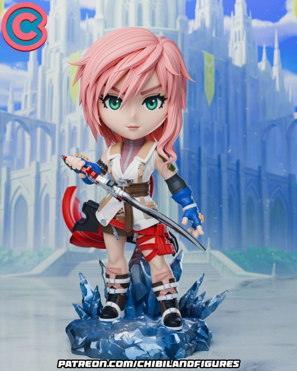 Lightning - Final Fantasy - Chibi