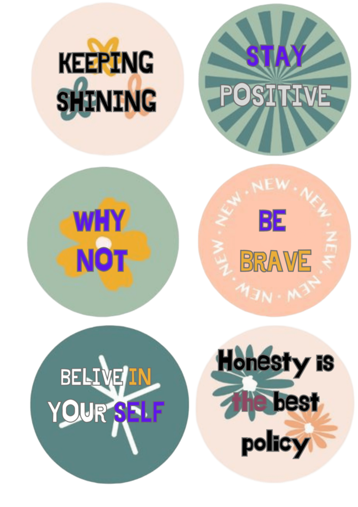 Self-Love & Positive Affirmation Stickers (PNG)