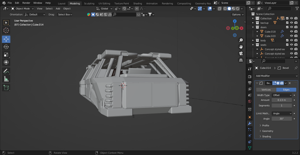 blender model space craft