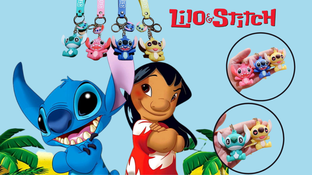 Magical Disney Lilo & Stitch Keyring: Sweet Gift for Her!