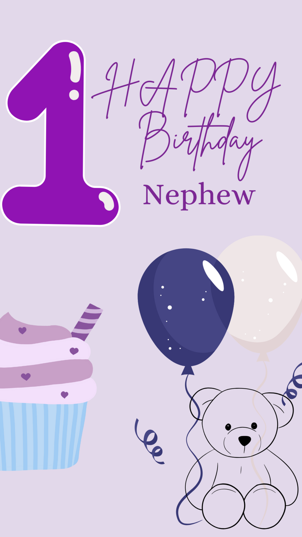 🎂 Editable Birthday Wishes Card Template (Canva)