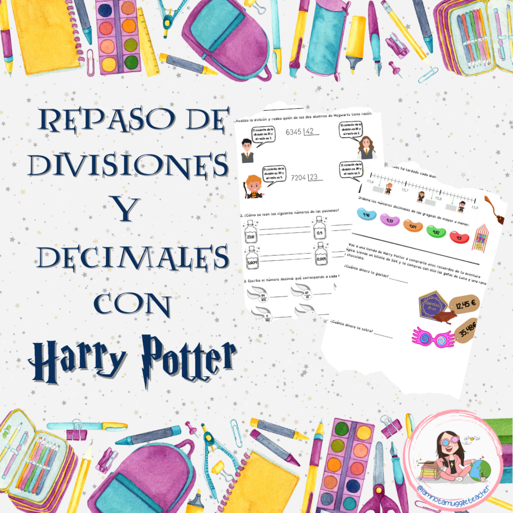 Decimales con Harry Potter