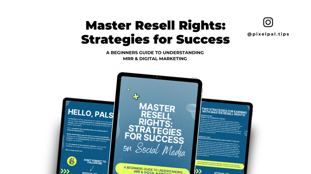 Master Resell Rights: Strategies for Success