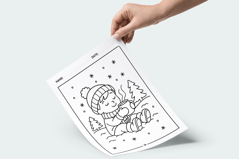 Simple Winter Coloring Pages for Kids | No Prep Cute Winter Coloring Worksheets