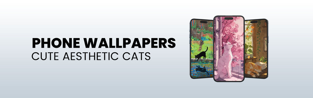 Cat phone wallpaper | Illustration