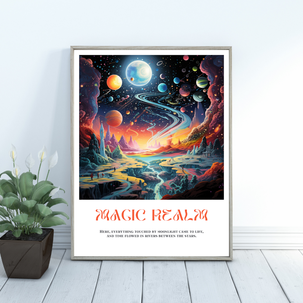 Magic Realm Colorful Wall Decor, Digital Download Wall Art, Digital ...