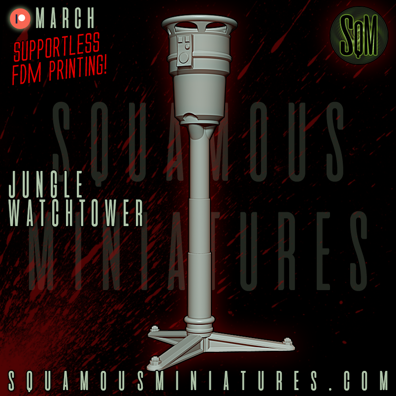 JUNGLE WATCHTOWER (for support-less FDM printing)