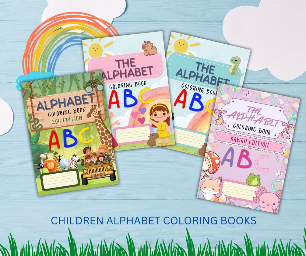 𝗖𝗛𝗜𝗟𝗗𝗥𝗘𝗡'𝗦 𝗔𝗟𝗣𝗛𝗔𝗕𝗘𝗧 𝗖𝗢𝗟𝗢𝗥𝗜𝗡𝗚 𝗕𝗢𝗢𝗞! (𝟰 𝗩𝗘𝗥𝗦𝗜𝗢𝗡 𝗣𝗔𝗖𝗞)