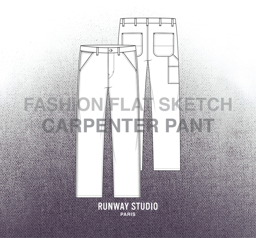 Men's Carpenter Pant Fashion Flat