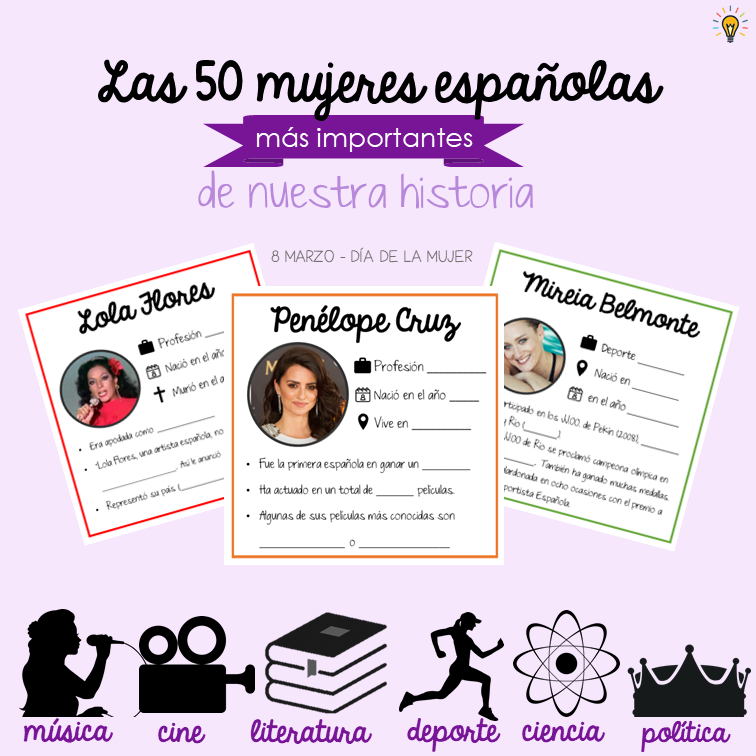 Las 50 mujeres españolas más importantes