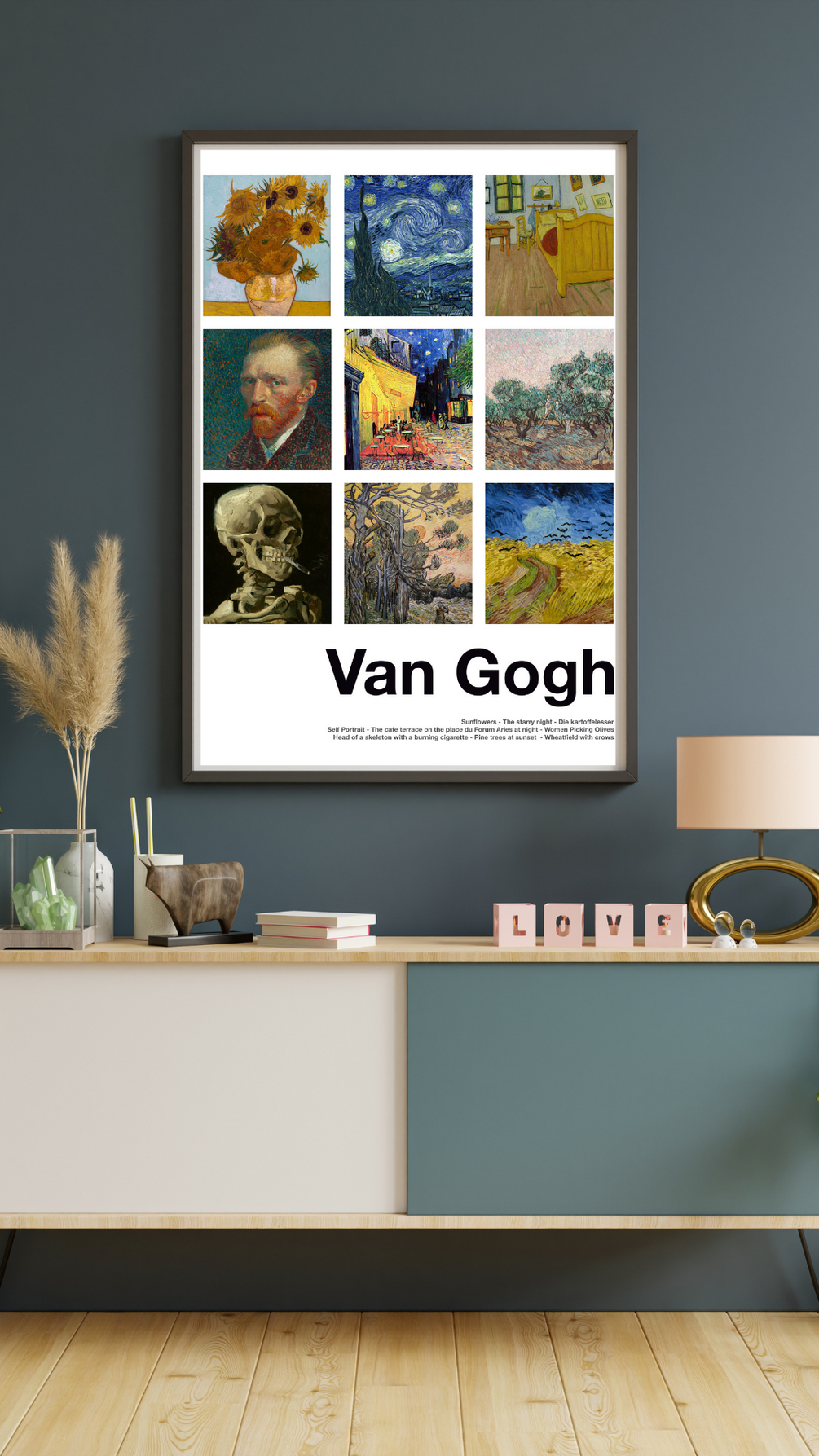 Van Gogh Collage - 18x24" Digital Poster - Classic Printable Art ...