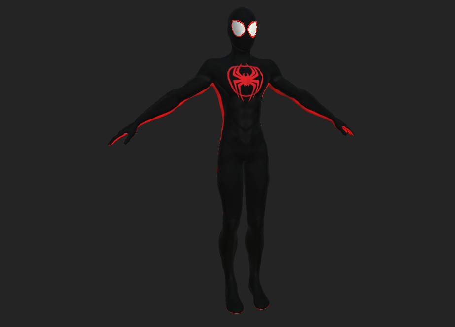 Across the Spider Verse Miles Morales (Textures and FBX Model) For VRCHAT