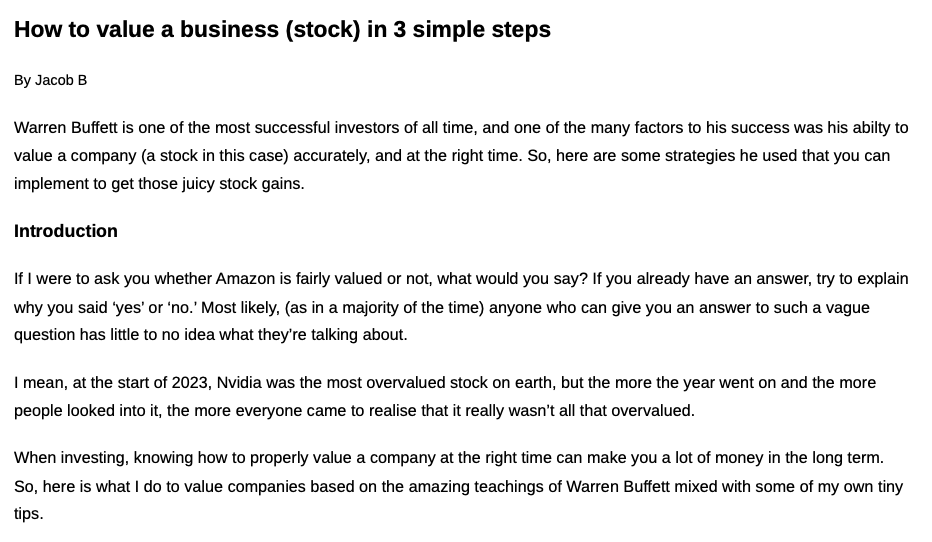 How To Value A Stock In 3 Simple Steps (PDF)