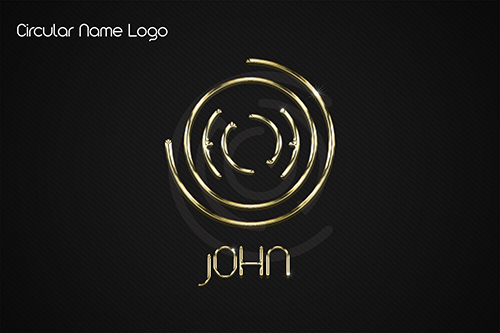 JOHN - Circular Name Logo