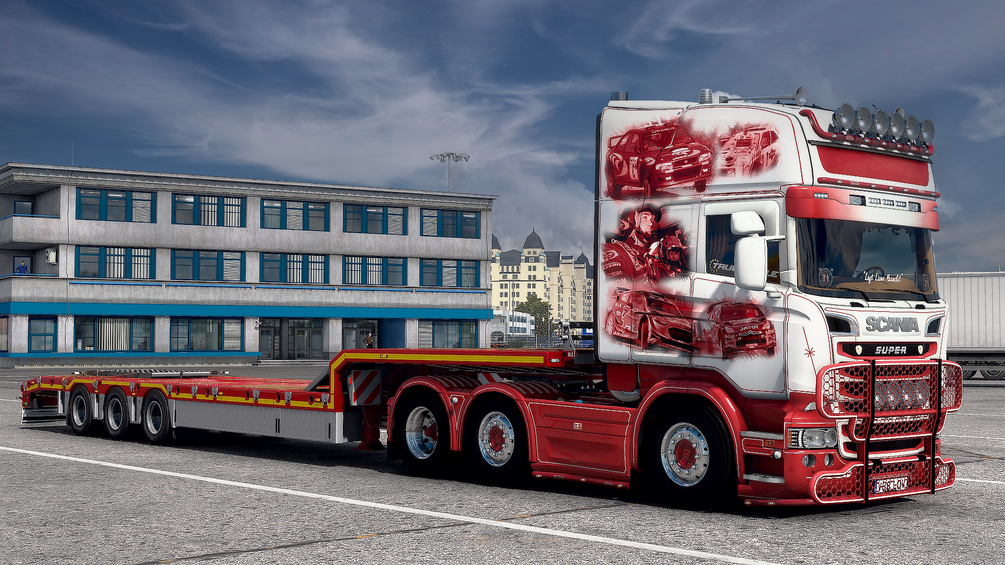 scania rjl rally car airbrush