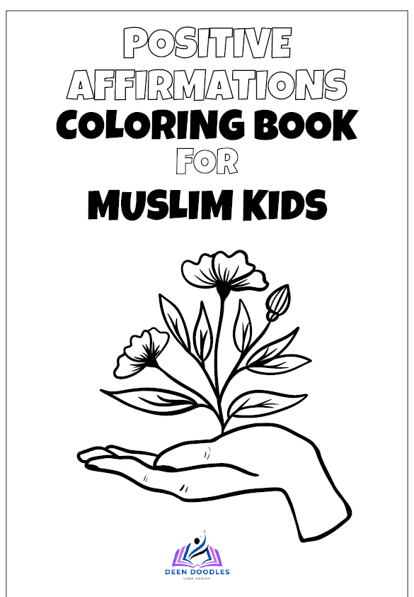 Coloring book: Positive Affirmations for Muslim Kids