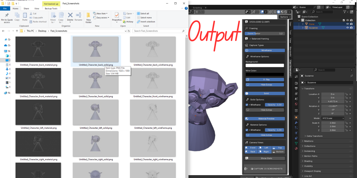 Fast Screenshot Addon for Blender