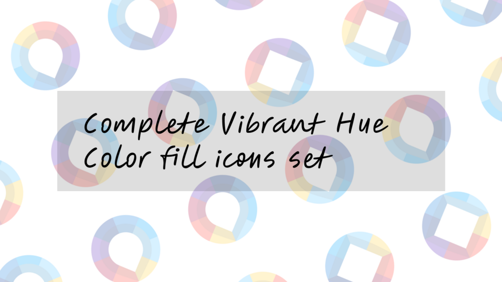 Complete Vibrant Hue | Color fill icons set (72 SVG Icons)