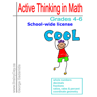 Active Thinking in Math, Grades 4-6 (School-wide License)