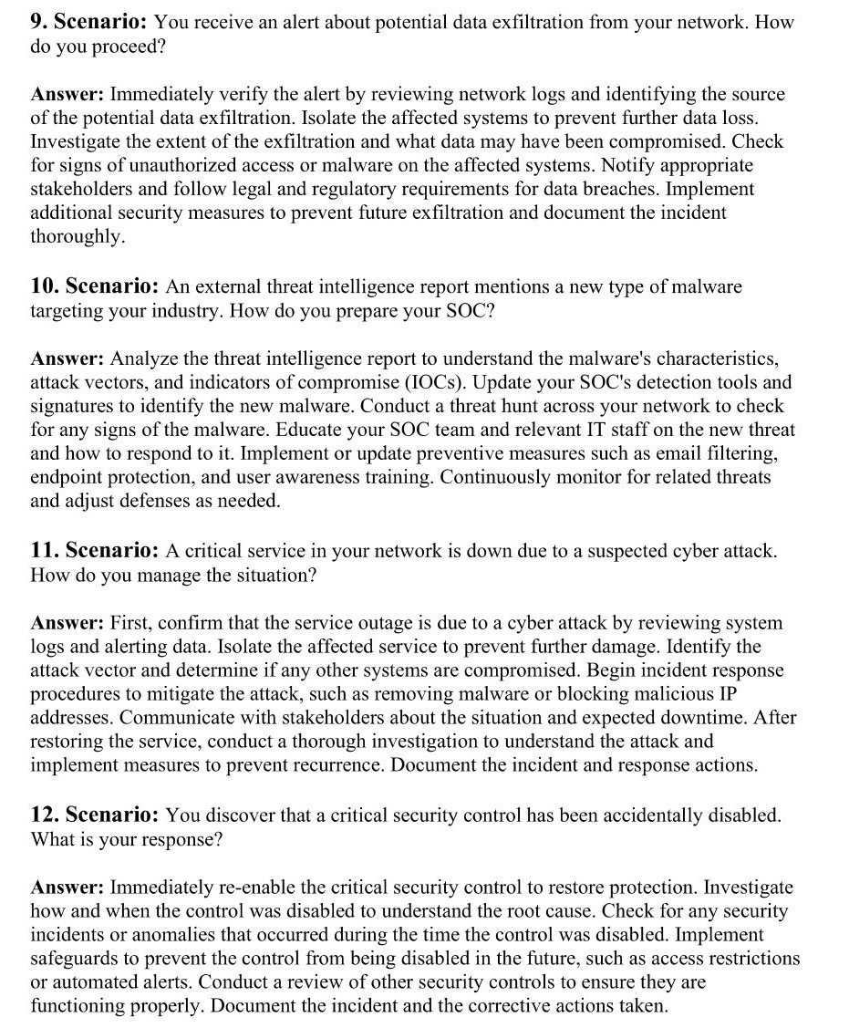 6 PDFs containing ALL Types of Most Asked Interview Q&A (Scenario-Based ...