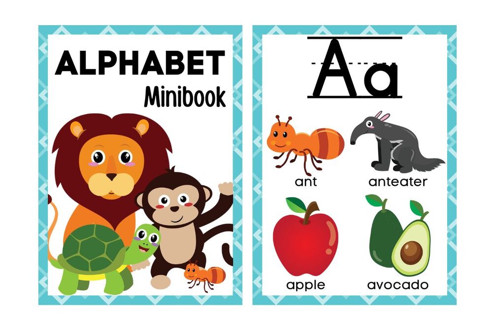 Cute Alphabet Minibook For Kids