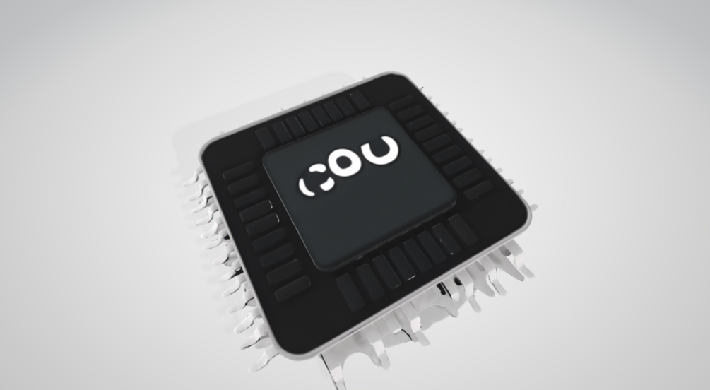 Power Up Your Visuals: Detailed 3D CPU Chip Model