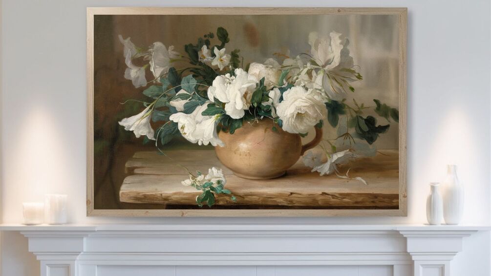 Rustic Vase Elegance – Timeless Digital Art for Frame TVs