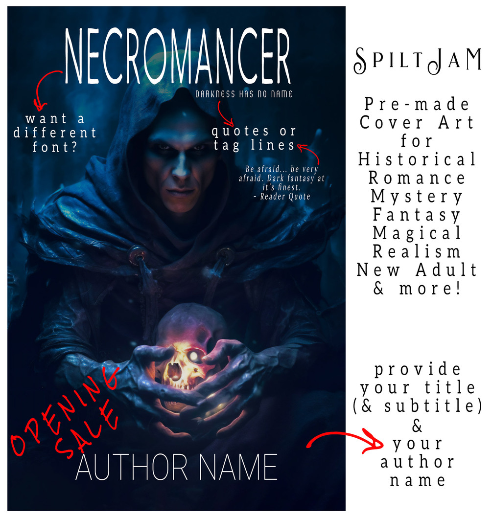 Necromancer - Premade Cover Art Horror Dark fantasy Grim Dark ...