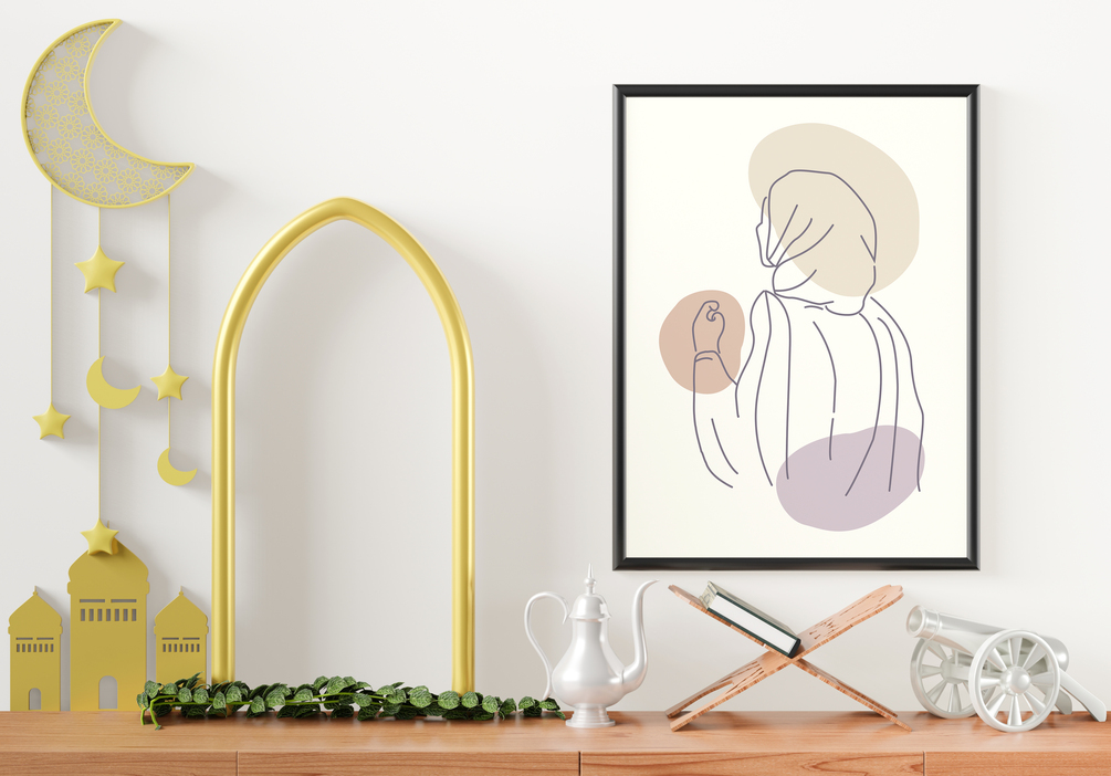 Digital Printable Frames,Hijab Girl,Wall art frame,PDF,highresol-JPEG ...