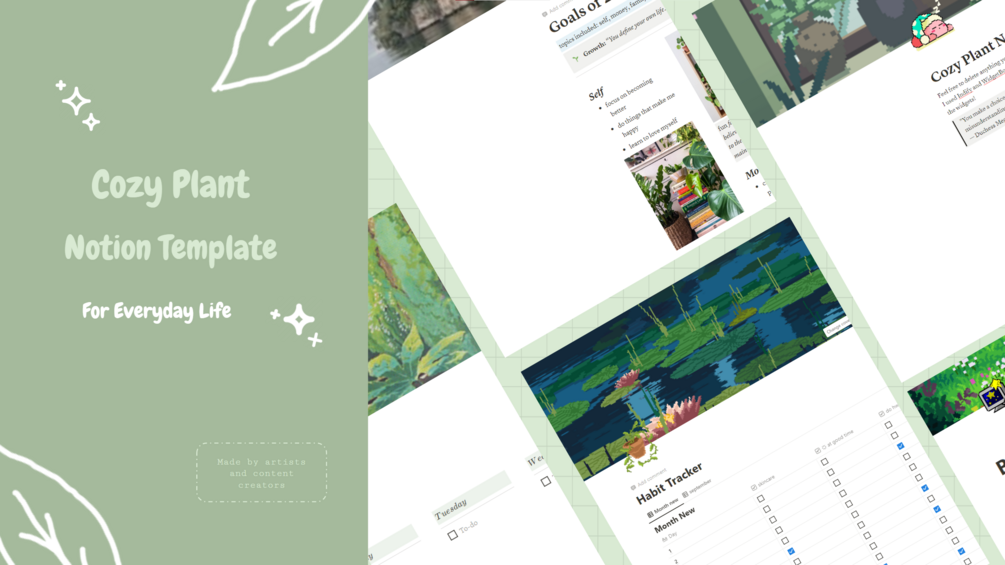 Cozy Plant Notion Template