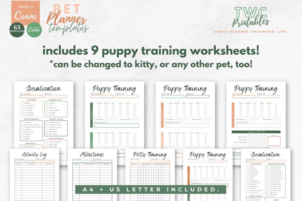 Pet Planner Canva Templates | TERRA