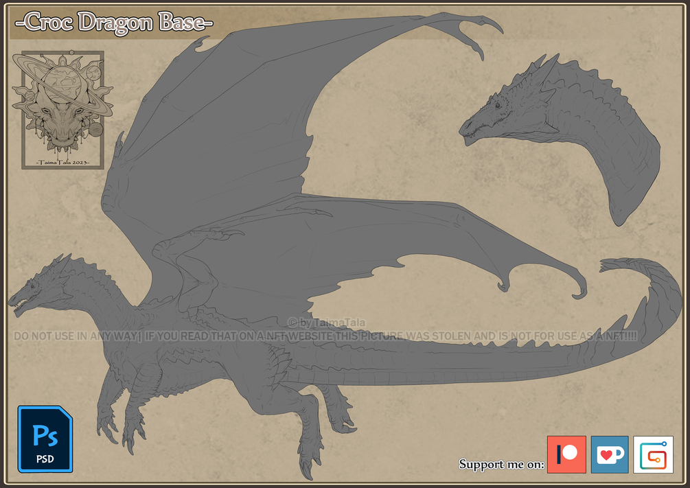 -Croc Dragon Base-