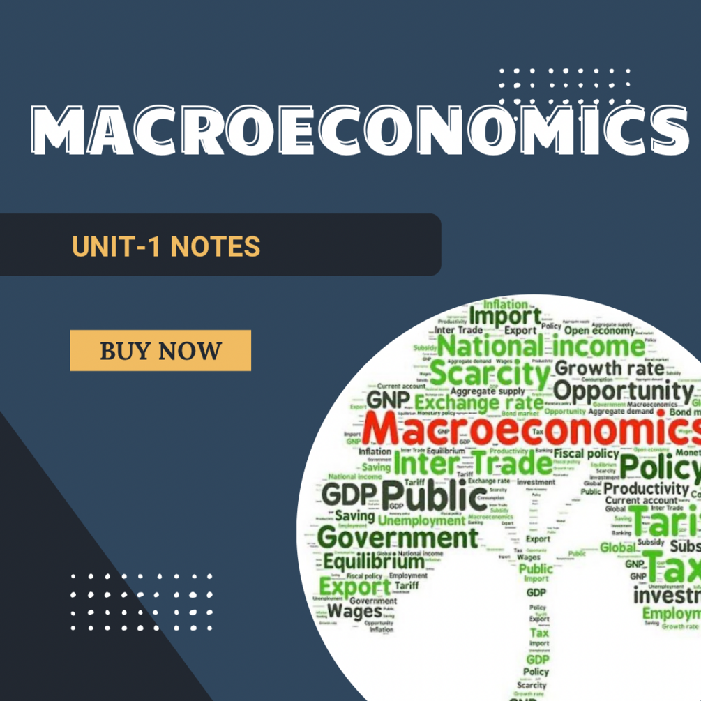 Macroeconomics - Basic economic concepts