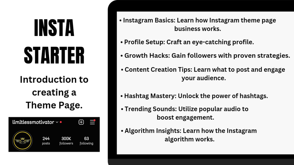 INSTA STARTER: Introduction to creating a Theme page.