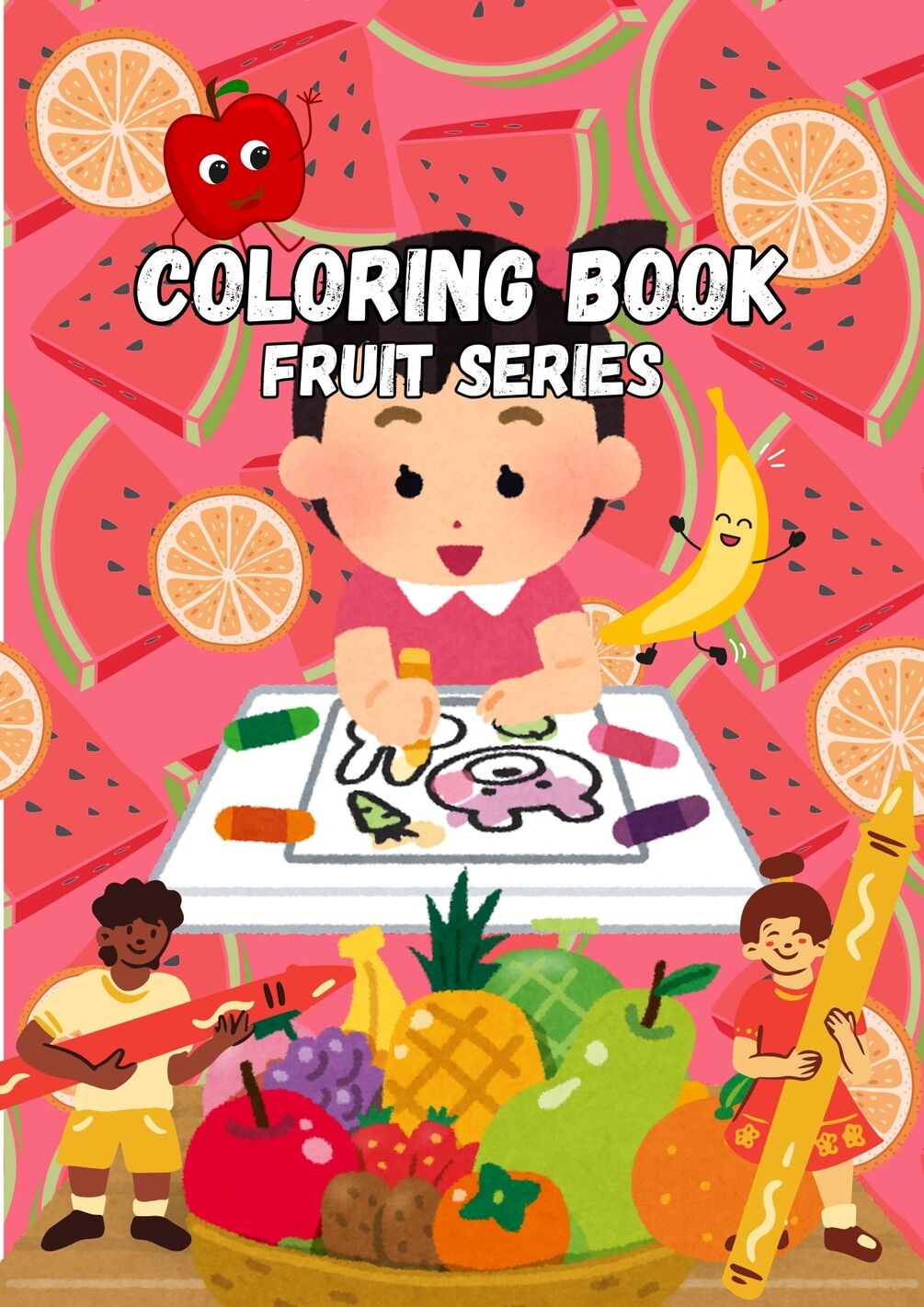 Digital Products Coloring Book: Fruit Series (Printable)