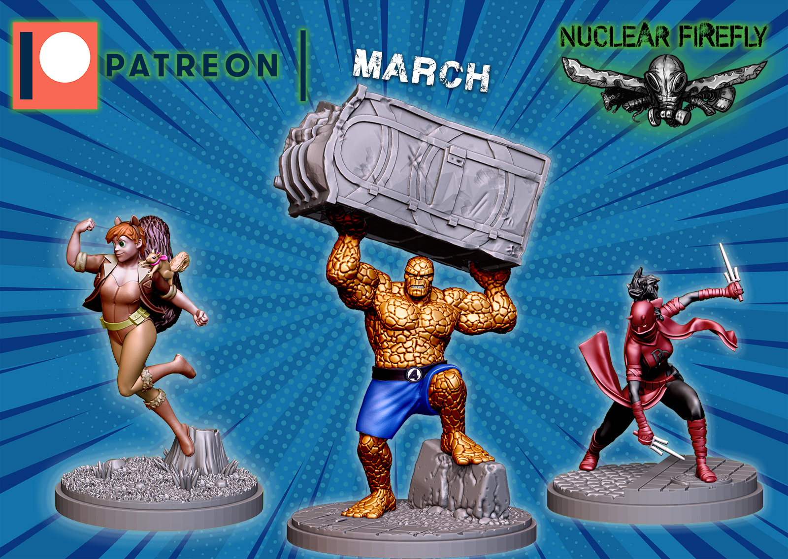Miniatures of the month in the Nuclear Firefly Patreon and news on ...