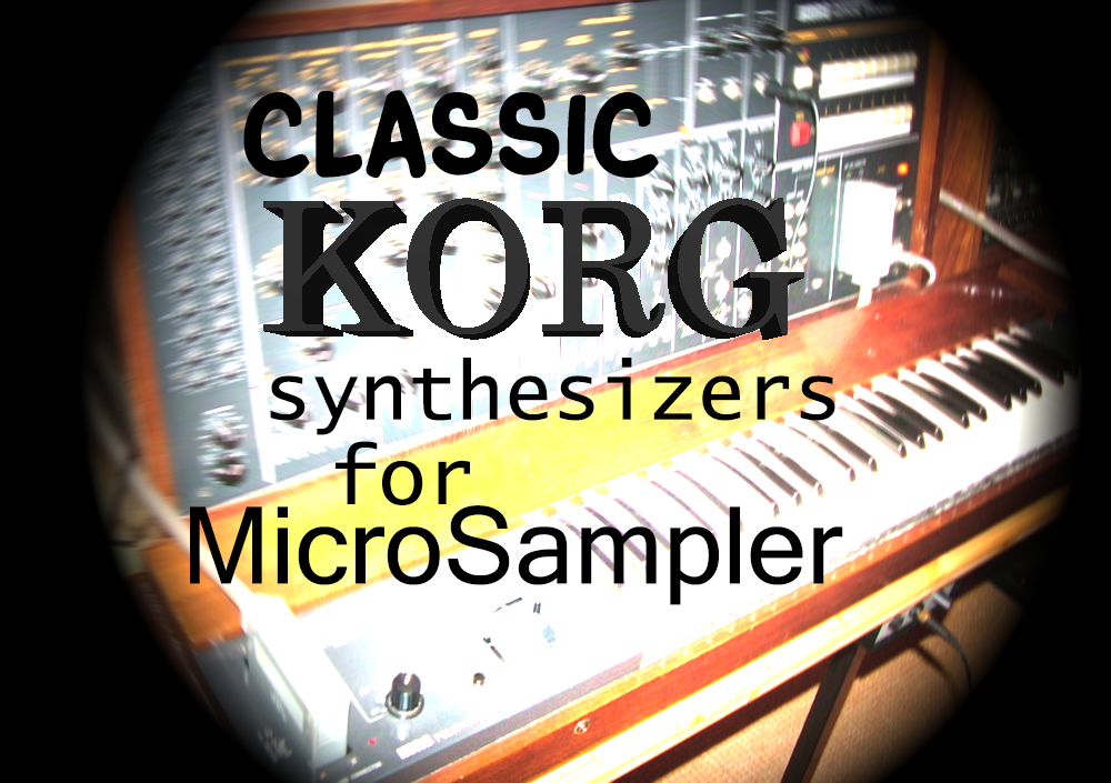 Classic Korg Synth Banks for Korg MicroSampler