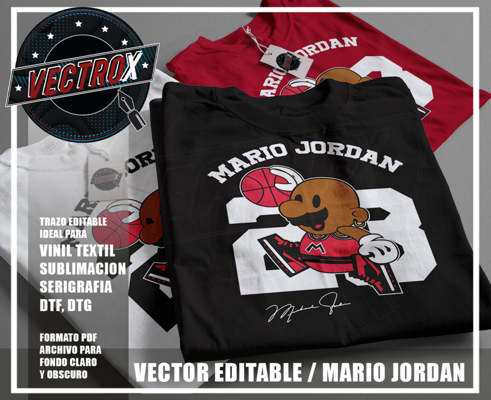 Vector Editable - Mario Jordan