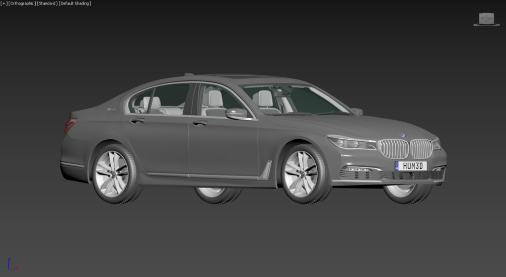 [Hum3D + HQ-Interior] BMW 7-Series G12 740Le 2015