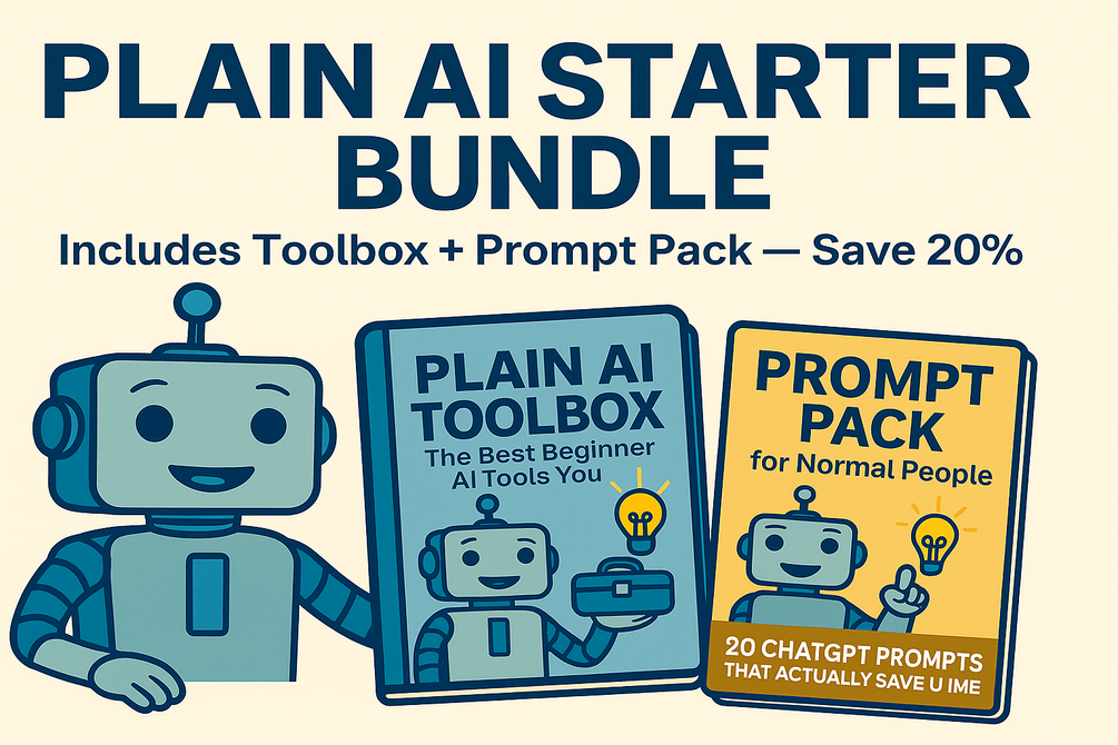 Plain AI Starter Bundle: Includes Toolbox + Prompt Pack — Save 20%