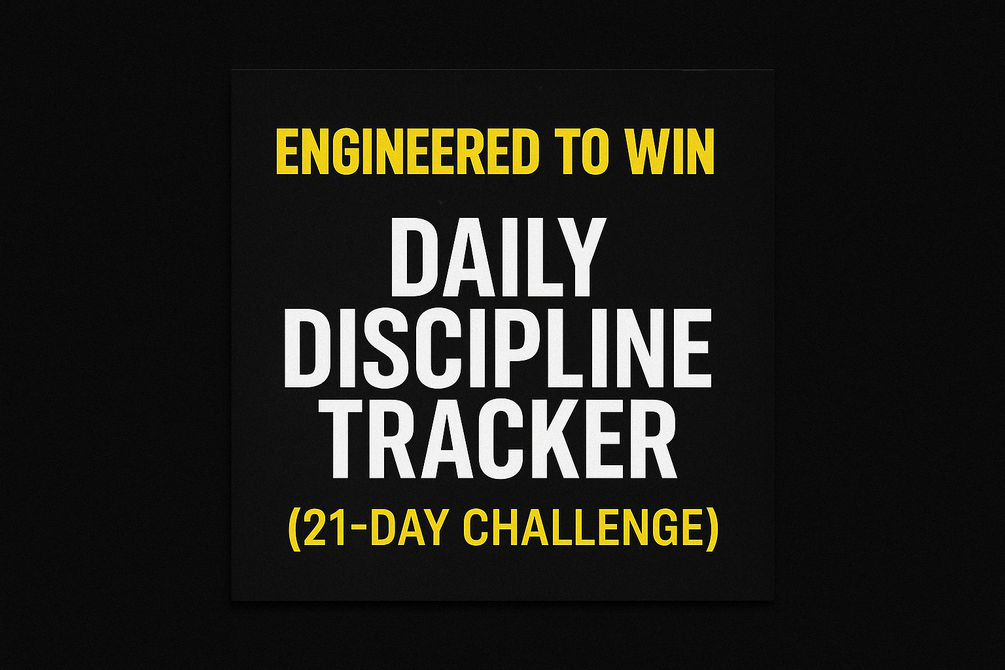 Engineered to Win: Daily Discipline Tracker (21-Day Challenge)