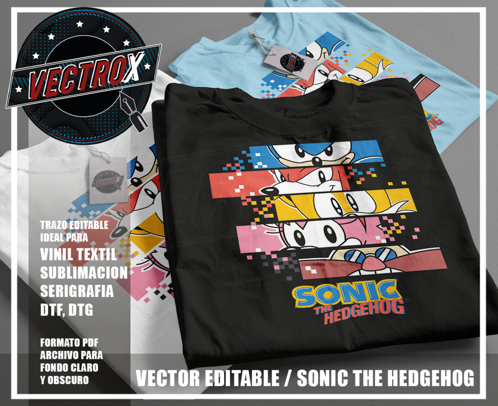 Vector Editable - Sonic The Hedgehog