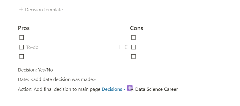 Notion Template - Roadmap to become a Data Scientist!
