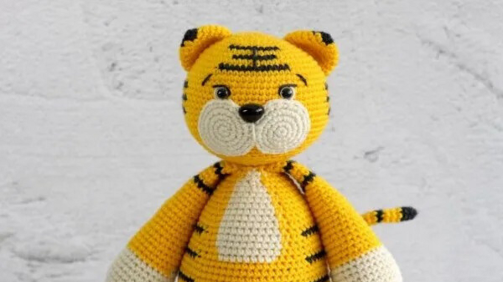 Crochet tiger toy pattern - Easy amigurumi white tiger PDF crochet ...