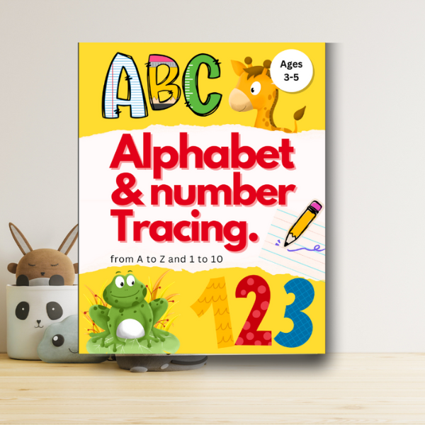 Kids Printable Alphabet & Number Tracing Activity: Educational Learning Fun