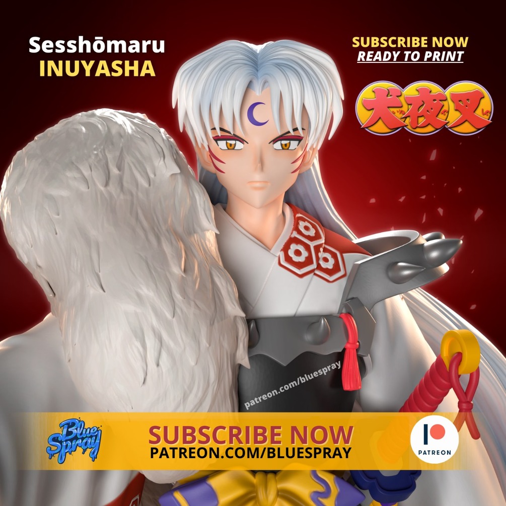 Sesshōmaru Sculpture (Inuyasha) - BlueSpray3D Models