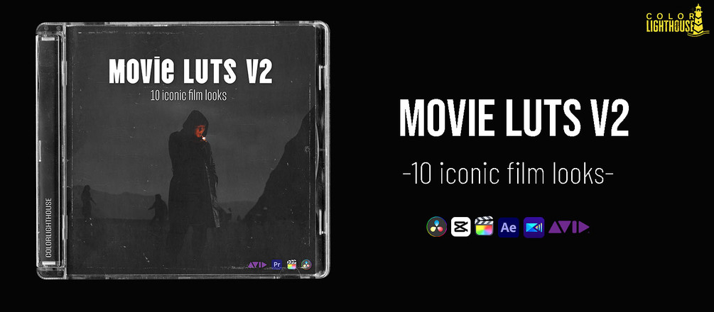 Movie LUTs V2 - 10 Cinematic Filmlooks
