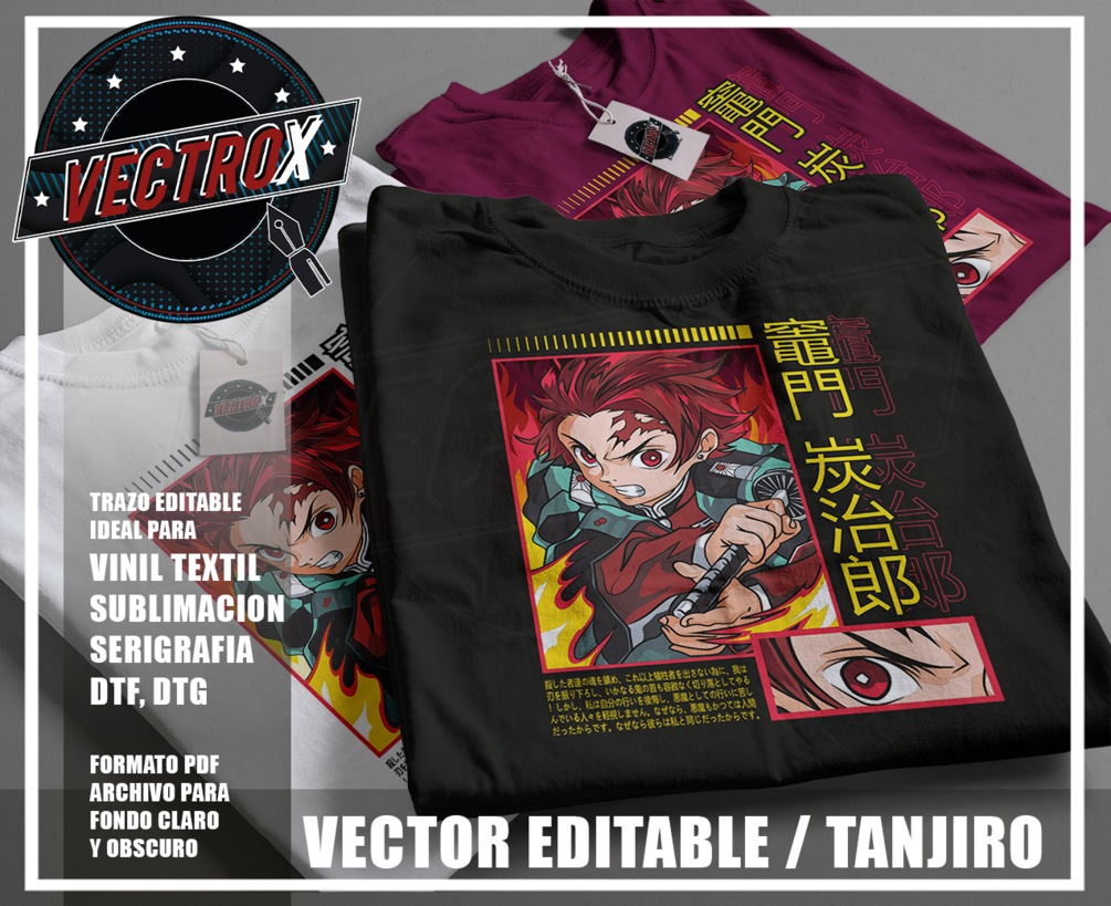 Vector Editable - Tanjiro